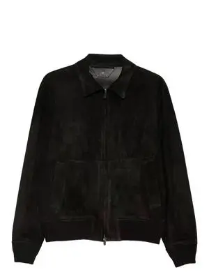 SALVATORE SANTORO Suede Jacket - Black