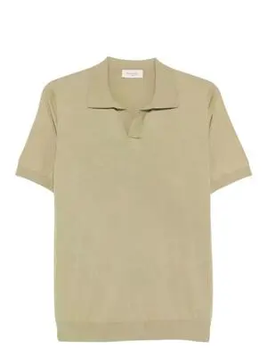 PIACENZA CASHMERE 1733 Sailor Cotton Polo Shirt - Green