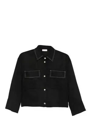 Liu Jo Contrast-stitch Shirt - Black