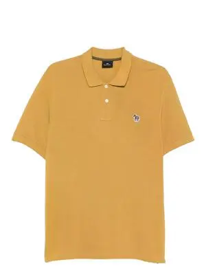Paul Smith Zebra-patch Regular-fit Polo Shirt - Yellow