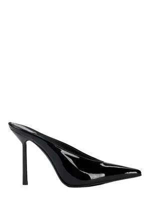 LE SILLA Clivage Leather Mules Black