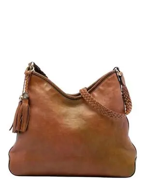 Gucci Leather Marrakech Shoulder Bag - Brown