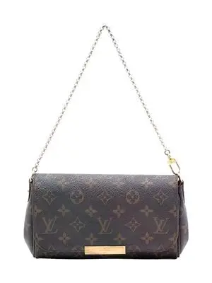 LOUIS VUITTON 2013 Monogram Favorite Mm Satchel - Brown