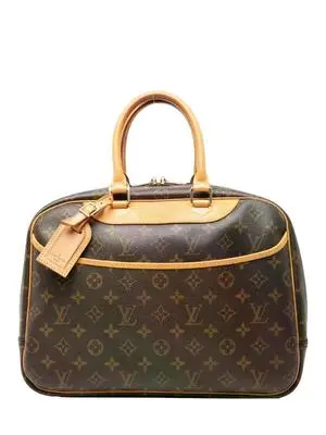 LOUIS VUITTON 1997 Monogram Deauville Handbag - Brown