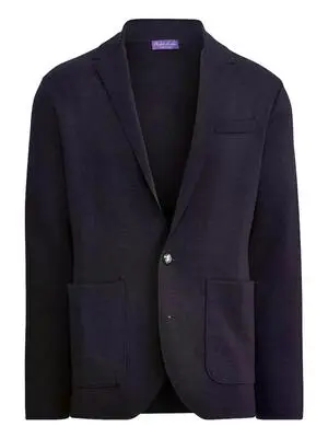 Ralph Lauren Purple Label Wool Blazer Cardigan - Blue