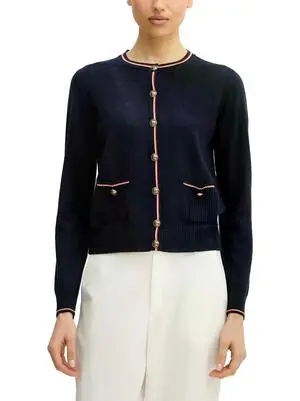 Luisa Spagnoli Martorana Button Pocket Cardigan - Blue