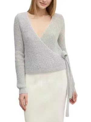 OUI Tie Waist Knitwear - Grey