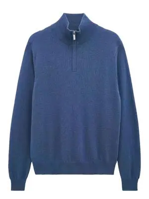 PRINGLE OF SCOTLAND Quarter-Zip Cashmere Sweater