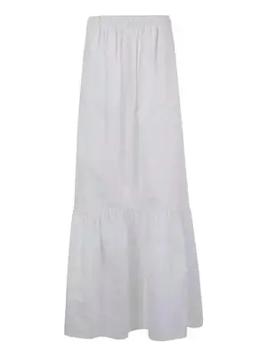 Mantū Maxi Ruffle Skirt - White