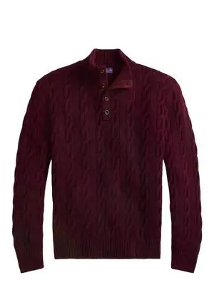 Ralph Lauren Purple Label Cable-knit Long-sleeve Sweater - Red