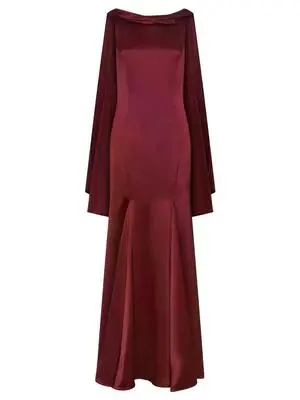 NICHOLAS Nicolette Cowl-neck Maxi Dress - Red
