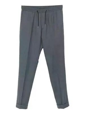 Paul Smith Drawstring Cuffed-hem Trousers - Grey
