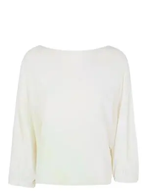 Liviana Conti Gathered-sleeve Sweater - Neutrals