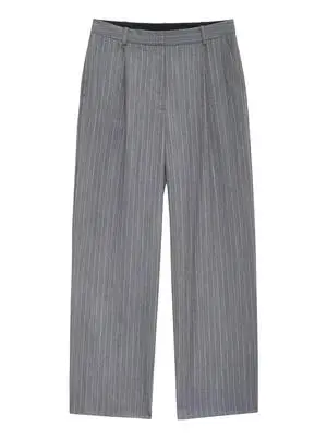 ANINE BING Pinstripe Trousers - Grey