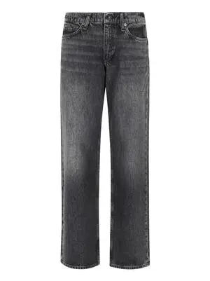 Rag & Bone Relaxed Straight Leg Jeans - Grey