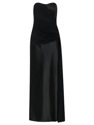 NICHOLAS Milena Draped Maxi Dress - Black