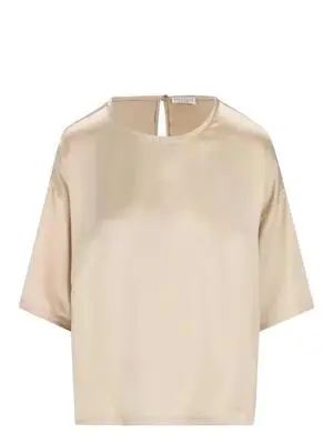 Brunello Cucinelli Boxy Top - Neutrals