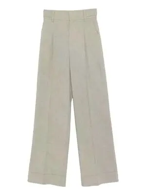 Alberta Ferretti Pleated Trousers - Neutrals