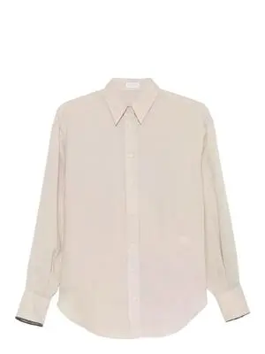 Brunello Cucinelli Cuffed Shirt - Neutrals