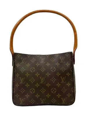 LOUIS VUITTON 2002 Monogram Looping Mm Shoulder Bag - Brown