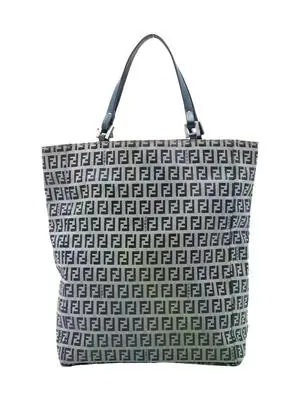 Fendi Zucchino Canvas Tote Bag - Grey