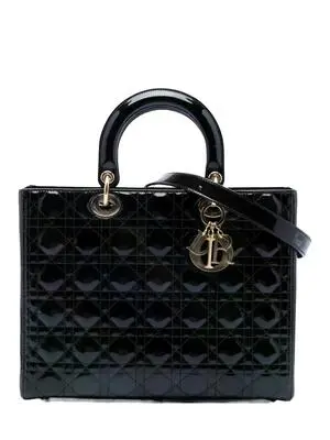 Dior 2020 Large Cannage Lady Satchel - Black