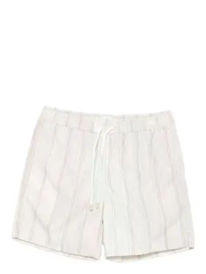 Eleventy Striped Beach Shorts - Neutrals