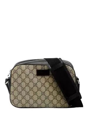 Gucci Gg Supreme Crossbody Bag - Brown