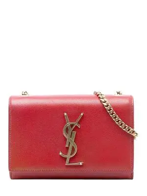 Saint Laurent 2014 Small Monogram Kate Crossbody Bag - Red
