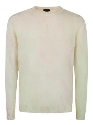 Avant Toi Crew-neck Sweater - Neutrals