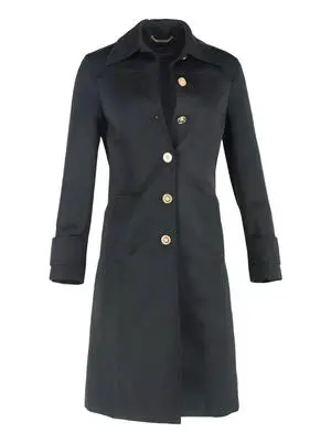 Versace Polyester Coat - Black