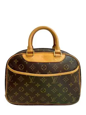 LOUIS VUITTON 2004 Monogram Trouville Handbag - Brown