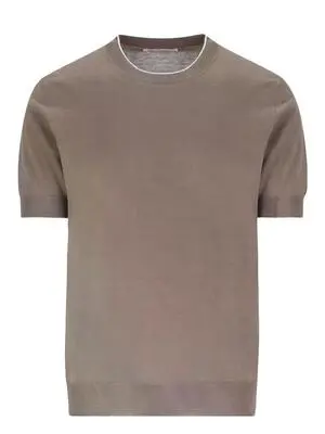 Brunello Cucinelli Round-neck T-shirt - Neutrals
