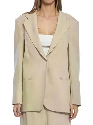 Federica Tosi Oversized Blazer - Neutrals