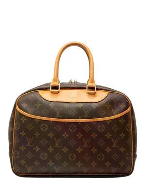 LOUIS VUITTON 1998 Monogram Deauville Handbag - Brown