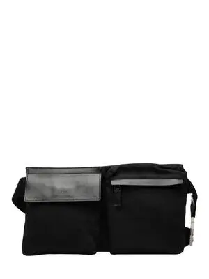 Gucci Nylon Double Pocket Belt Bag - Black
