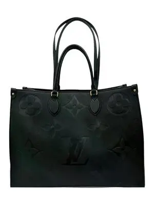 LOUIS VUITTON Monogram Empreinte Onthego Gm Satchel - Black