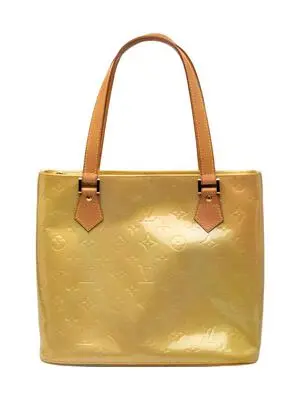 LOUIS VUITTON 2001 Monogram Vernis Houston Tote Bag - Yellow