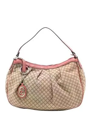 Gucci Diamante Canvas Sukey Shoulder Bag - Brown