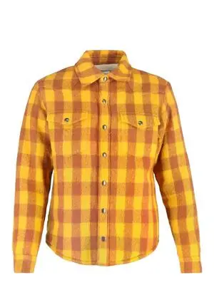 SANDRO Press-stud Checked Shirt