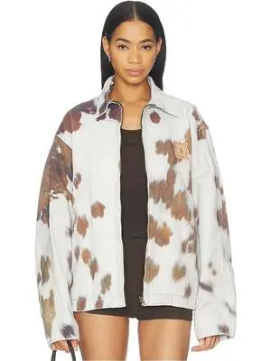 We11Done Cowhide Print Work Jacket - Mix