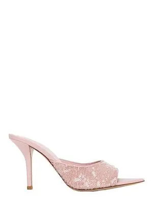 GIA BORGHINI Perni04 Paillettes Heel - Rose