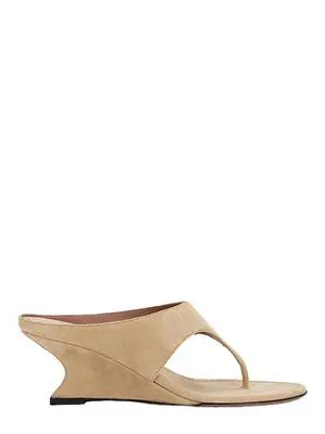 Paris Texas Nina Thong Wedge Mule - Sand