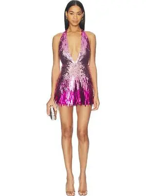 Retrofete Kiana Sequin Mini Dress - Peony