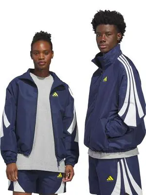 Adidas Basketball Woven Track Jacket - Night Indigo