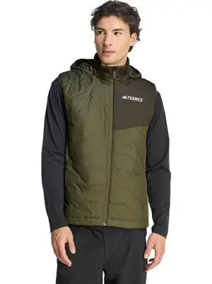 Adidas Terrex Multi Climawarm Insulated Hooded Vest - Olive Strata