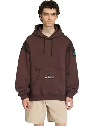 Adidas Equipment Ribbed Hoodie - Aurora Coffee