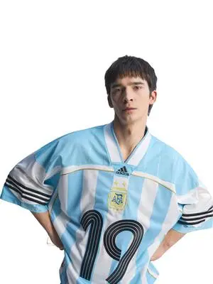 Adidas Bringbacks Remixed Argentina Jersey - Clear Blue / White / Black