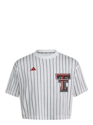 Adidas Texas Tech Red Raiders Cropped Jersey - White / Black