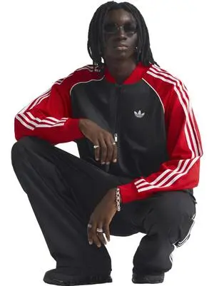 Adidas Sst Loose Mesh Track Top - Black